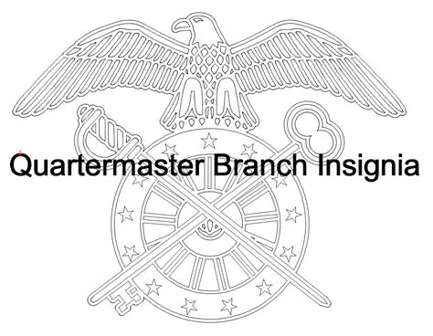 Quartermaster Corp Branch Insignia Army In Pdf Svg And Dxf File