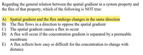 Solved Regarding The General Relation Between The Spatial