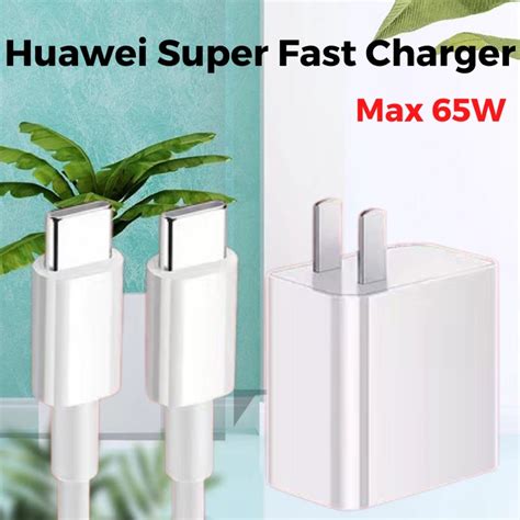Ready Stock Huawei W Charger Matebook D D Magicbook Laptop Adapter With Type C To C Usb