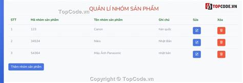 Website bán Camera theo mô hình MVC PHP Mysql
