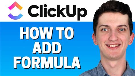 How To Add Formula In Clickup Youtube