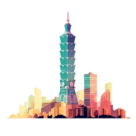 Taipei 101 Architectural Illustration Taipei 101 Architecture Taipei