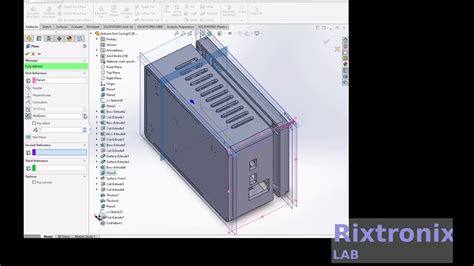 Tutorial Designing Arduino Due Casing V1 0 Surface Extrude With Solidworks Part 9 Youtube