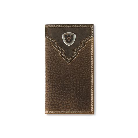 Ariat Brown Rowdy Rodeo Style Mens Wallet Fringe Western Wear