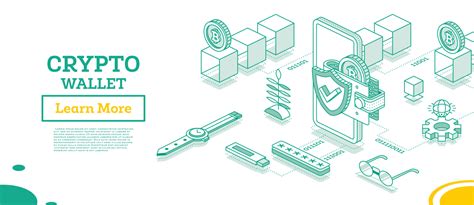 Crypto Wallet Isometric Outline Vector Art At Vecteezy