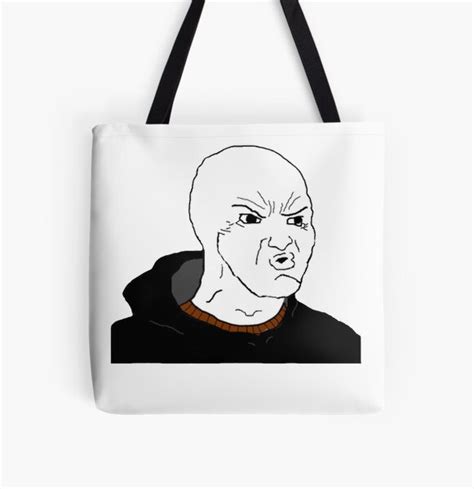 Go Getter Wojak Meme Tote Bag For Sale By MahTees Redbubble