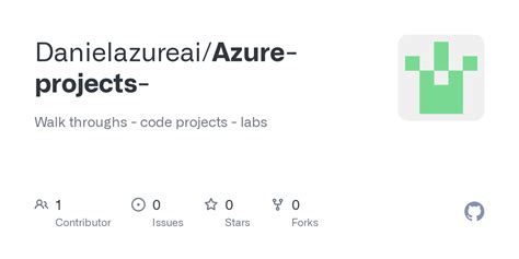 GitHub Danielazureai Azure Projects Walk Throughs Code Projects Labs
