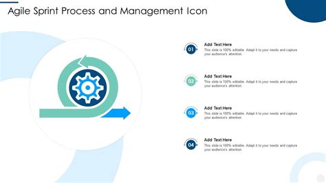 Agile Sprint Process And Management Icon Ppt Slide