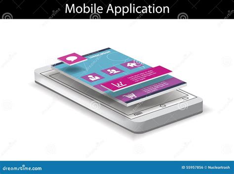 Interface Mock Up Stock Vector Illustration Of Business 55957856