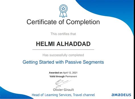 Helmi Al Haddad On Linkedin Just Completed Amadeus Course Getting