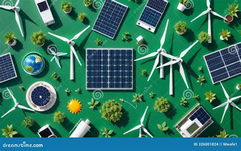 Generative Ai Sustainable Development And Renewable Energy Concepts Royalty Free Stock Image