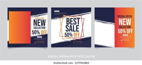 Fashion Model Social Media Posts Stock Vector Royalty Free 2179965883