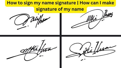 How To Sign My Name Signature How Can I Make Signature Of My Name