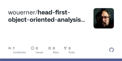 Github Wouernerhead First Object Oriented Analysis And Design