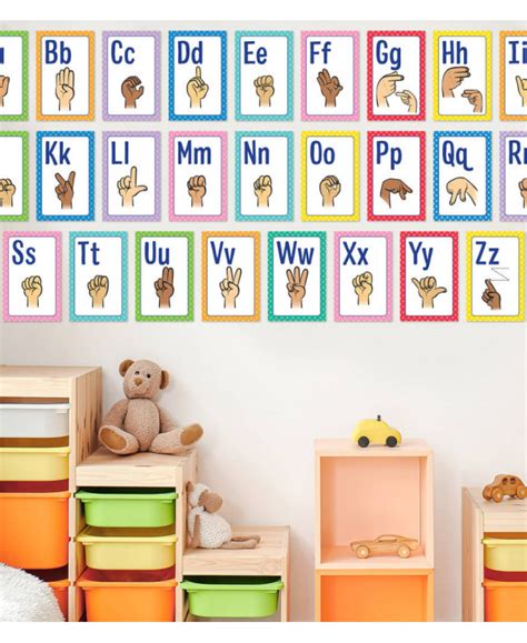 Mini Posters Sign Language Alphabet Poster Set