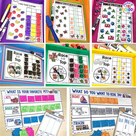 Graphing And Sorting For Preschool Pre K And Kindergarten Tpt