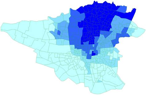 Spatial Variation Of Land Value Within Tehran Download Scientific Diagram