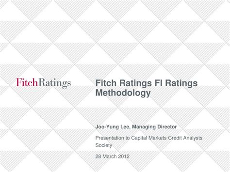 Ppt Fitch Ratings Fi Ratings Methodology Powerpoint Presentation