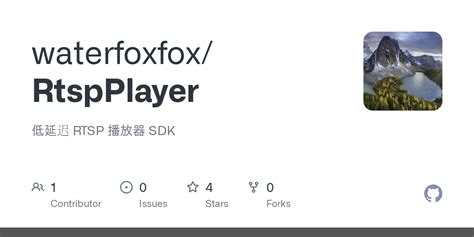 Github Waterfoxfox Rtspplayer Rtsp Sdk