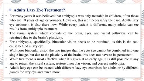 PPT Lazy Eye And Its Treatment PowerPoint Presentation Free Download ID