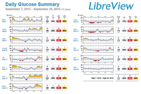 Libreview Daily Glucose Summary Writers