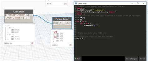 python looping lists logic dynamo