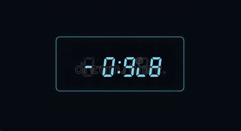 Digital Clock Display Shows 000 In A Light Blue Segmented Font
