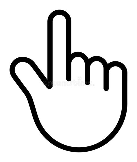 Mouse Cursor Pointer Hand Icon Stock Vector Illustration Of Arrow