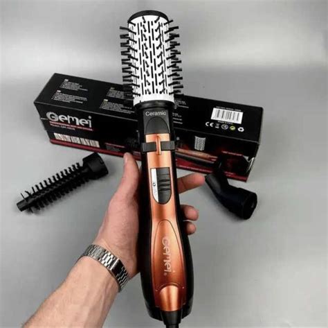 Фен браш 3в1 Gm 4828 Gemei щітка фен счетка стайлер 543 грн Фени укладка волосся Вінниця