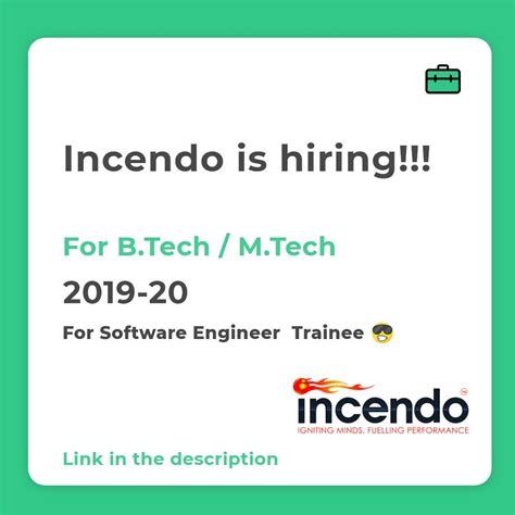Incendo Is Hiring To Apply And Know The Package Offered Click On The Link Below 👇