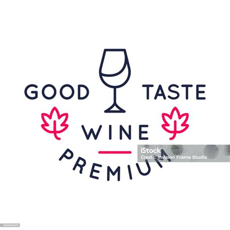 와이너리 로고 아이콘 포도원 와이너리 와인 숍 및 상점을 위해 설계된 와인 글라스 아이콘 벡터 일러스트 레이 션 와인에 대한