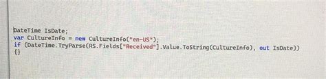 Software Engineering Tryparse Method As An Isdate Equivalent