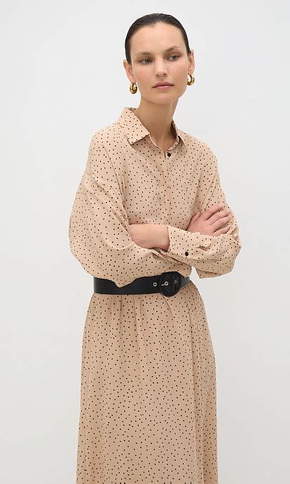 Платье с запахом Pd 240916 бежевый купить с доставкой цена в интернет магазине Conso