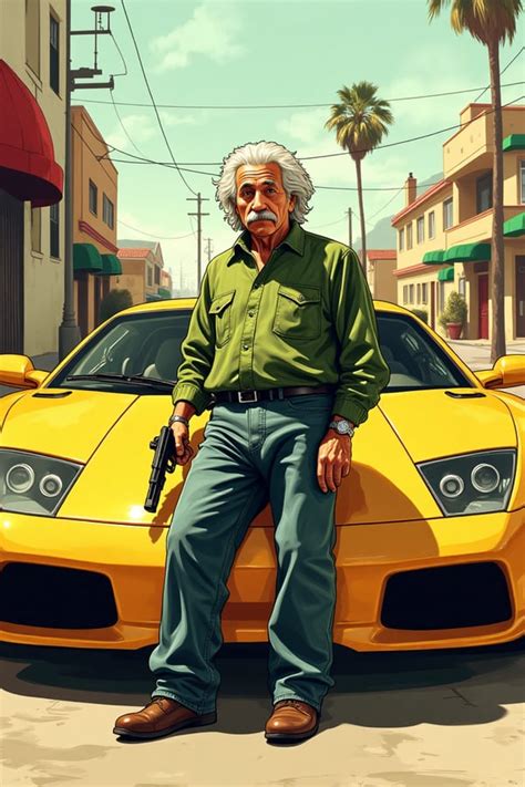 Einstein In Gta Image Created By Tensor Thief Tensorart