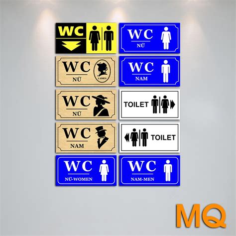 20 Mẫu Biển Wc Biển Toilet Nam Nữ Gắn Nhà Vệ Sinh Tiện Lợi Không Cần