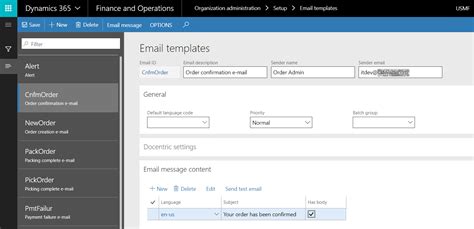 D365 Send Email In X Using Email Templates D365 For Finance And Operations