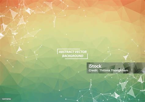 파스텔 다각형 배경 분자 및 통신 점으로 연결된 선 미니멀리즘 혼란 일러스트 배경입니다 과학 화학 생물학 의학 기술의 개념 0명에 대한 스톡 벡터 아트 및 기타 이미지