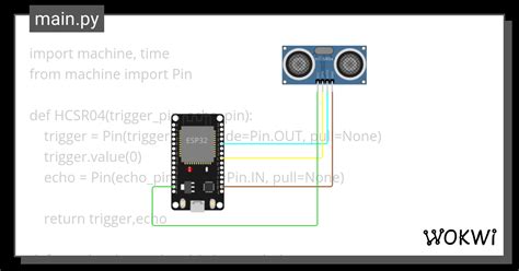 sensor ultra sonido wokwi esp32 stm32 arduino simulator