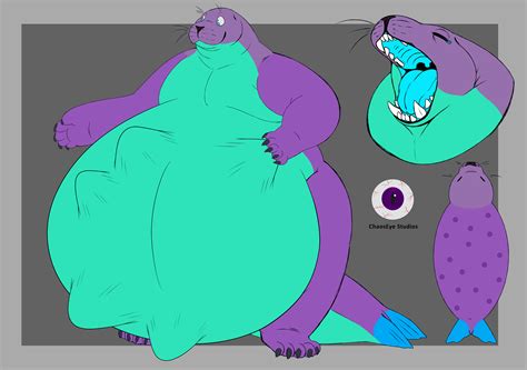 Custom Purple Green Seal Vore Edit — Weasyl