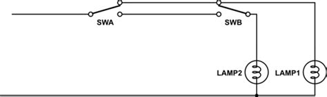 What Does The Circuit Look Like To Switch Two Lights Using Two Switches Into Four Different