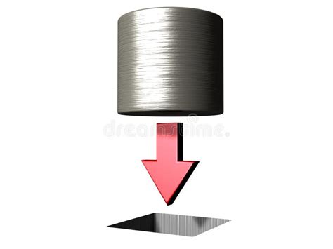 Round Peg In Square Hole Stock Illustration Illustration Of Silver 20133217