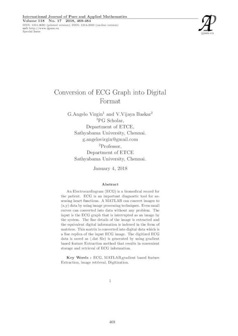 Pdf Conversion Of Ecg Graph Into Digital Format · 2018 3 15 · Conversion Of Ecg Graph Into