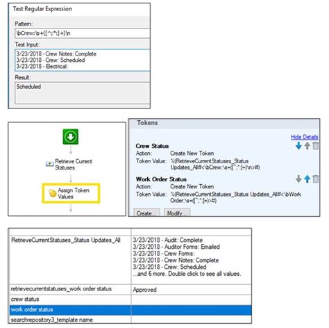 token not populating from pattern match laserfiche answers