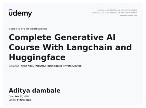 Generativeai Langchain Huggingface Ai Ml Aditya Dambale