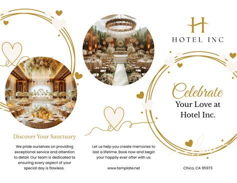 Free Hotel Wedding Brochure Template To Edit Online