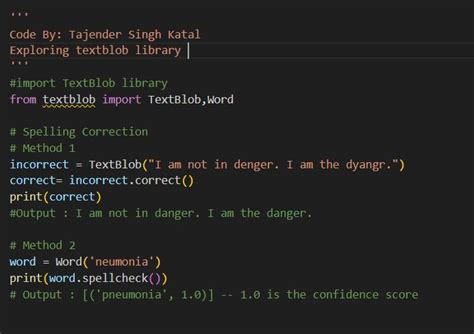 Tajender Singh Katal On Linkedin Python Datascience Data Pythonlibraries Textblob Nlp