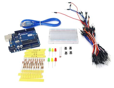 Kit iniciante arduíno com placa UNO R3 KitsLab