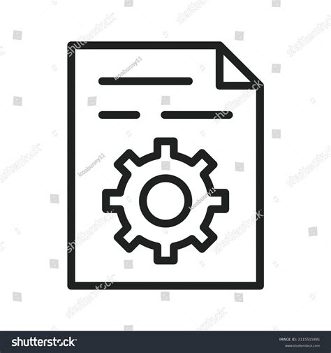 Configuration File Icon Vector Image Can Stock Vector Royalty Free
