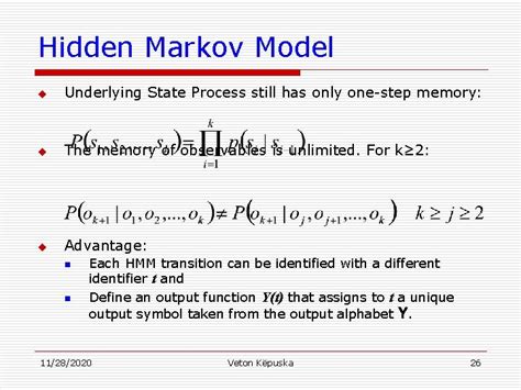 Speech Recognition Hidden Markov Models For Speech Recognition