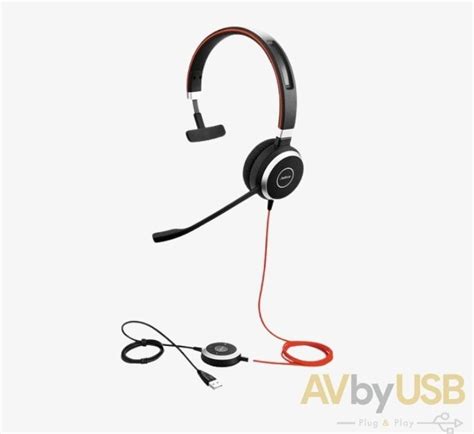 Jabra Evolve Ms Mono Usb Headset Avbyusb